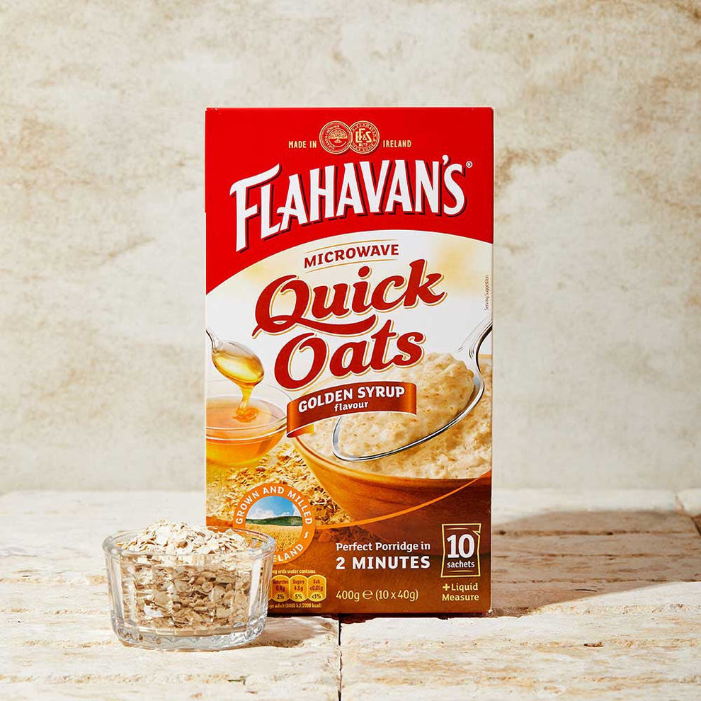 Flahavan's: Quick Oats: Sachets: Golden Syrup: 10 Pack 400g (14.1oz ...