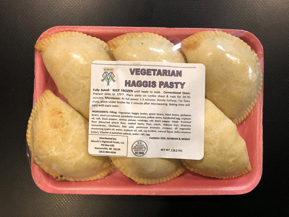 Macski's: Haggis Pasties: Vegetarian: 6 Pack 510g (18oz) – O'Malley's ...