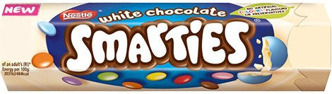 Smarties: White Chocolate: Giant Tube 120g (4.2oz) – O'Malley's ...